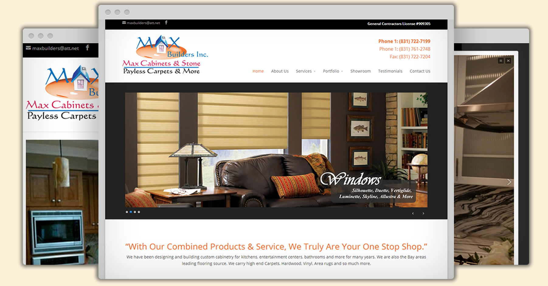 Website Design for Max Builders Inc by Quiroz.co